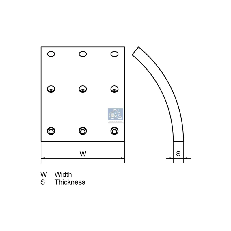 Kit de garnitures de frein à tambour, kit essieu - surdimensionné, W: 180 mm, S: 21.5 mm Pour ...