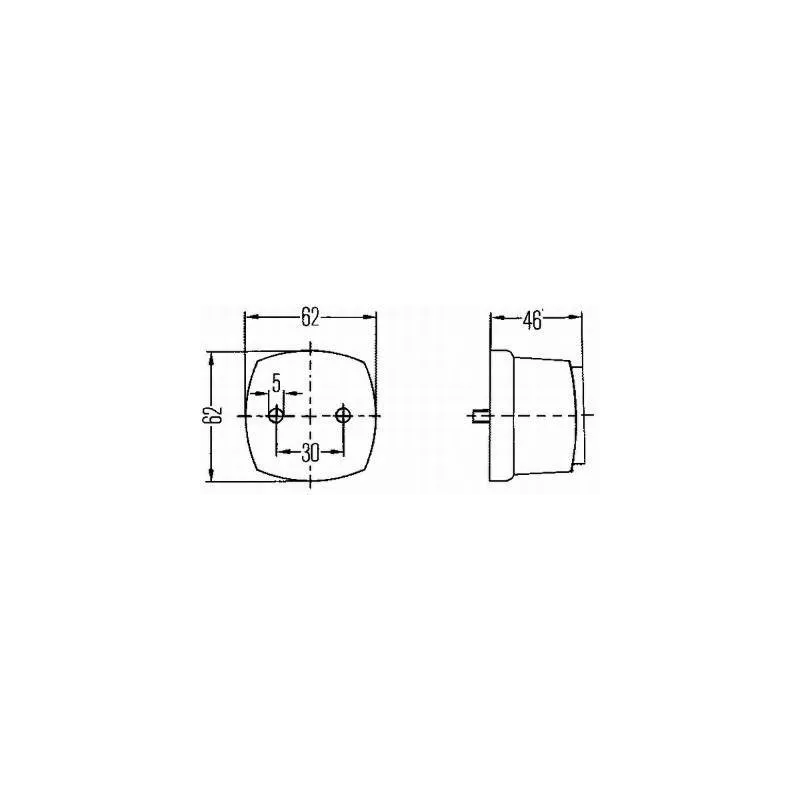 Positionsleuchte hinten Hella 2TM 003 057-031
