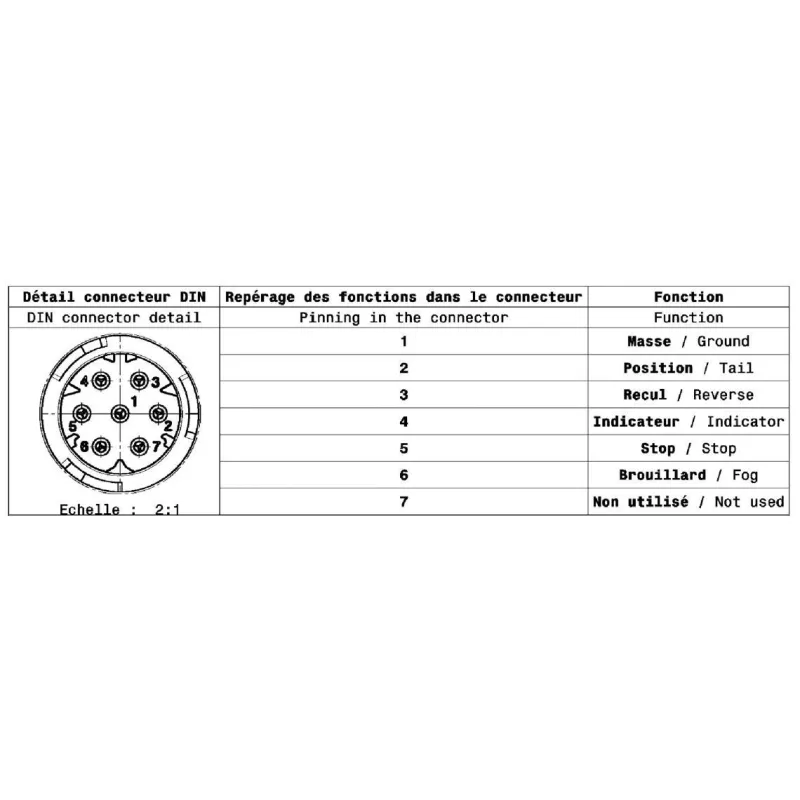 Vignal LC12 LED 161010 - Left LED rear light 24V