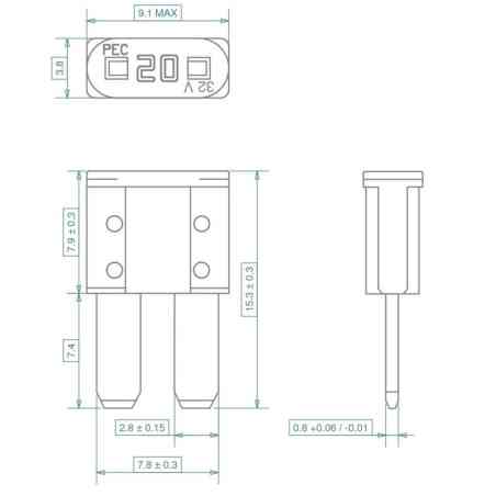 MIKRO Fuse - ISO 8820 20A