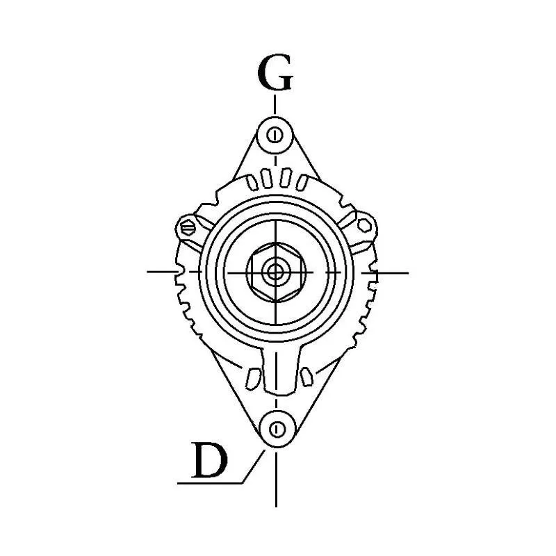 Alternateur 14V 40 Amp HC-Cargo 110254, DAF 1516836R, Nissan 23100-01B00