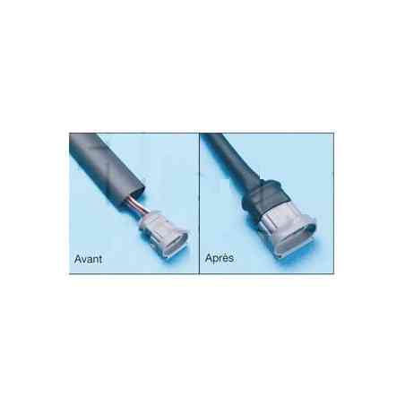 Thermoretractable roller sheath - Refreshing 3: 1 D.12/4 Black