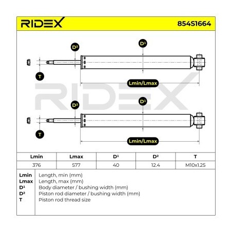 Amortisseur MERCEDES-BENZ 2123200630, 2123200730, 2123201030