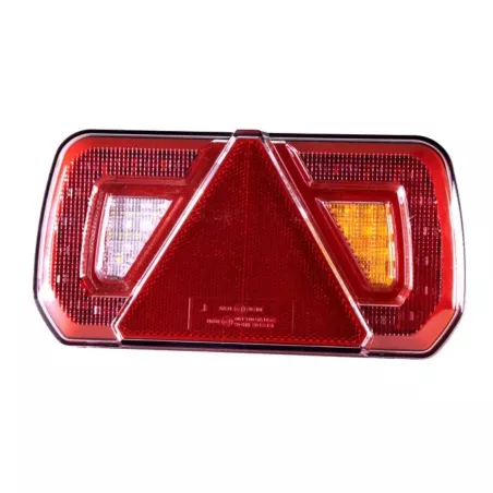 Feu arrière 32 Leds 12/24V avec triangle G/D - Homologué Route