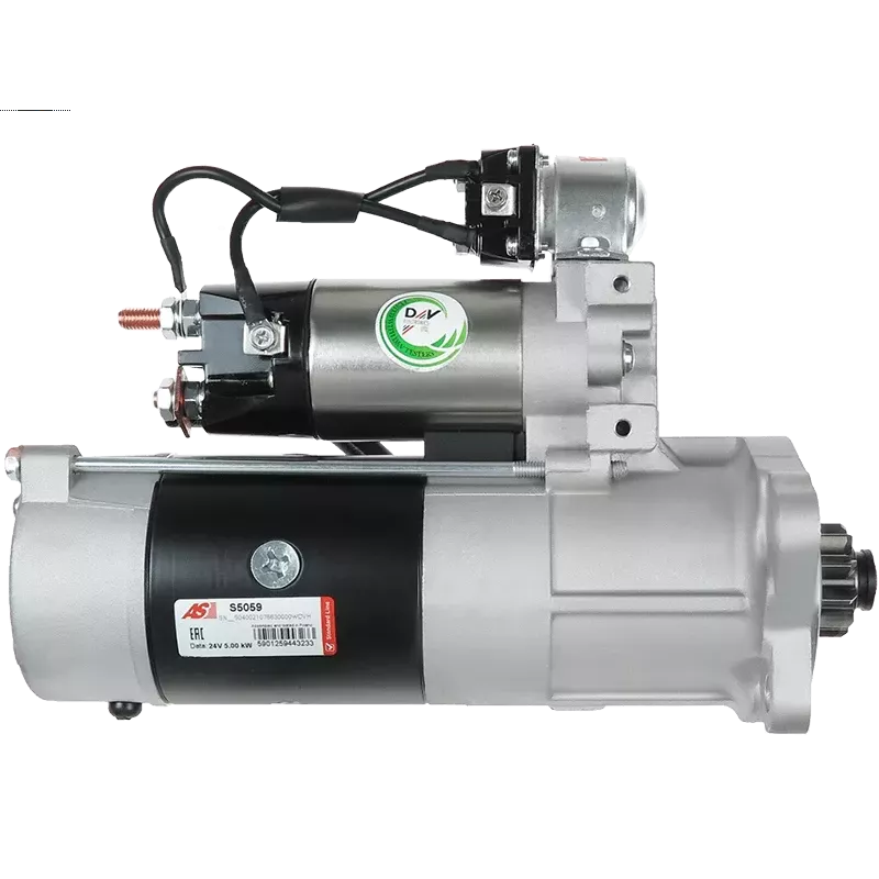 Démarreur 24V 5.00kW 10.00 dents DELCO DRS0908, MITSUBISHI 32B66-02300 ...