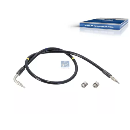 Tube flexible, basculement de cabine, conduite à droite, M12 x 1.